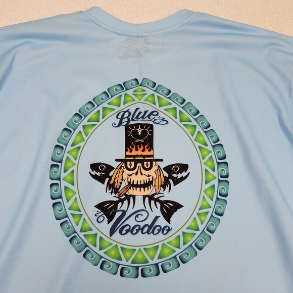 Blue Voodoo | Shirts | Mens Unisex Blue Voodoo Long Sleeve Shirt | Poshmark